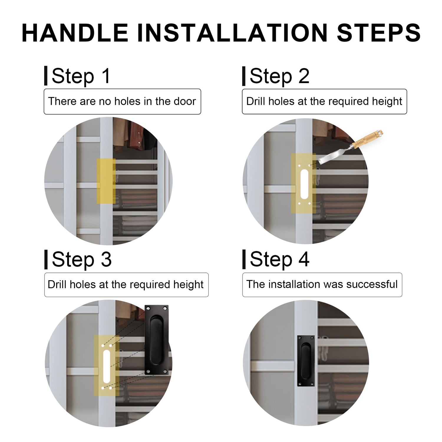 Mirror Bypass Sliding Closet Door with Hardware Kit, White, Paintable ...