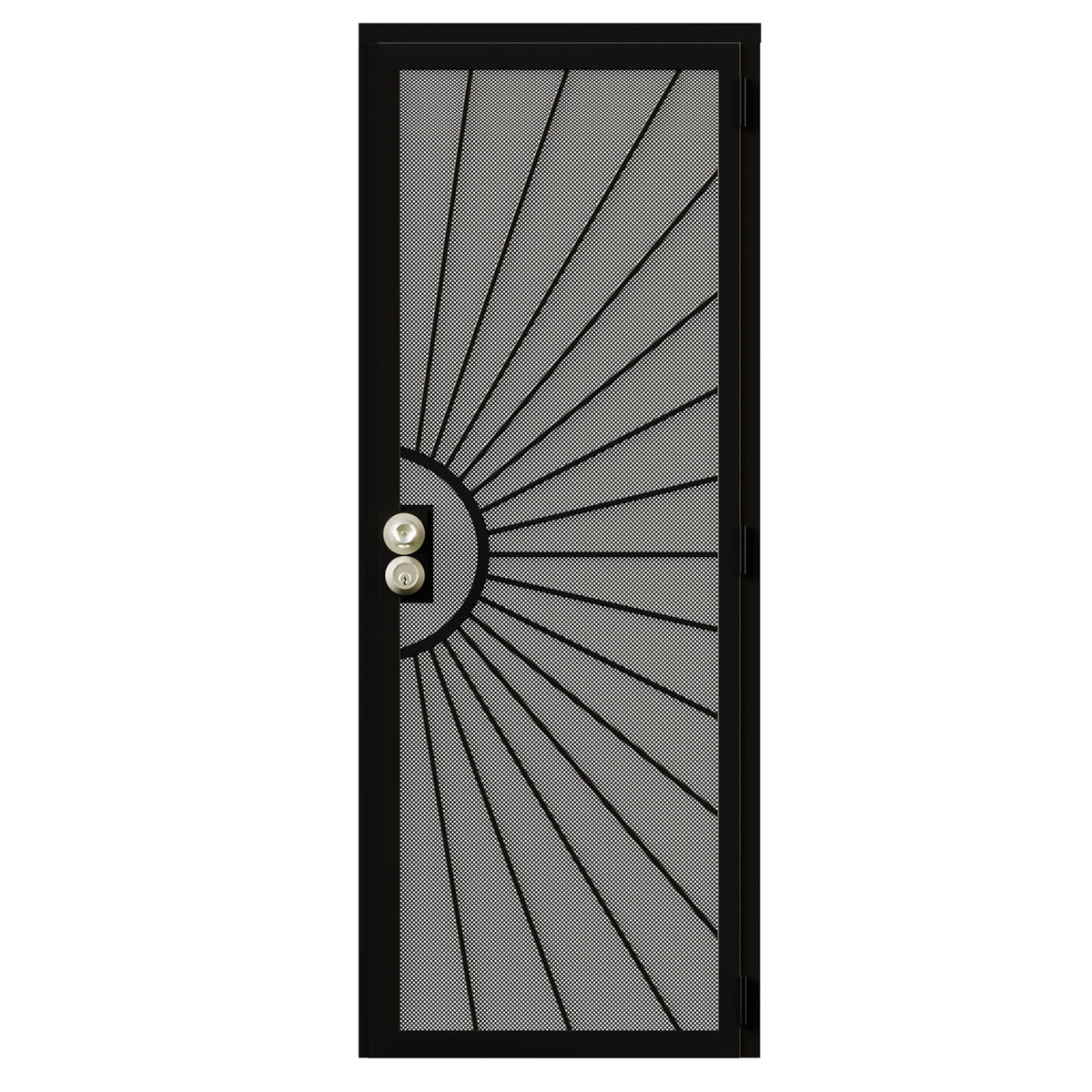 Ark Design Universal/Reversible Hinging White Surface Mount Steel Secu