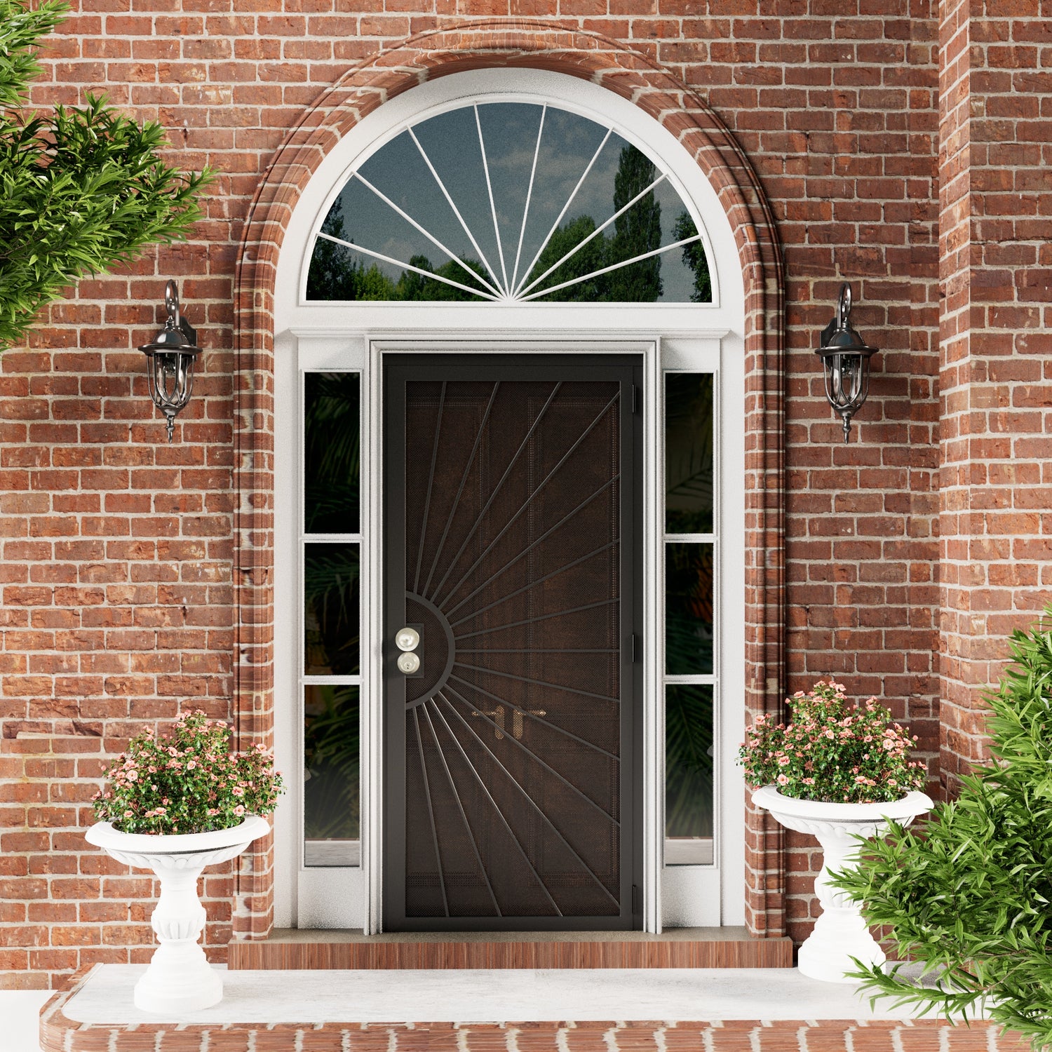 Ark Design Universal/Reversible Hinging White Surface Mount Steel Secu