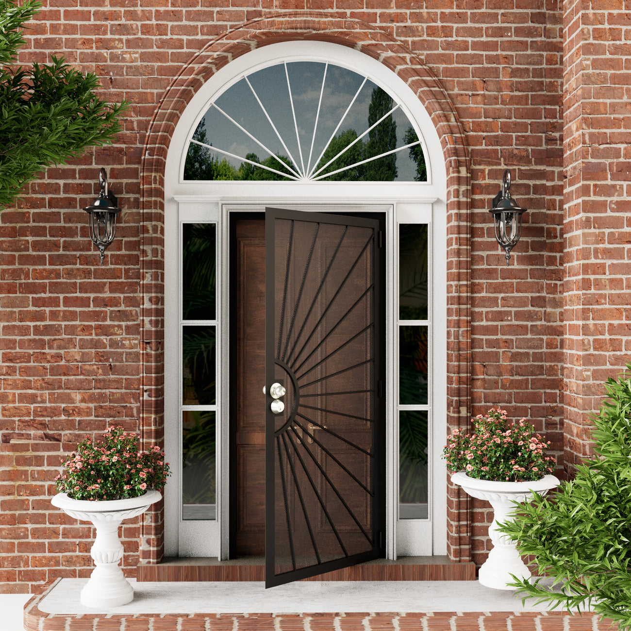 Ark Design Universal/Reversible Hinging White Surface Mount Steel Secu