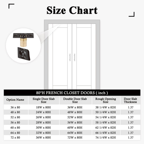 [Black Ball Catch Prehung French Door Collection] Half-Lite Clear Glas